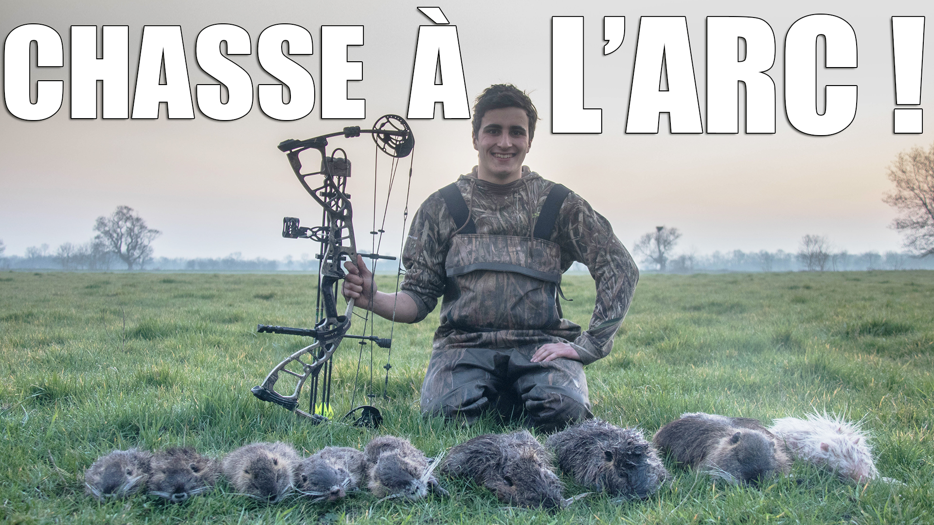 Chasse À l'Arc : Un Ragondin ALBINOS ! - Marius Chasse | Rêves de chasse
